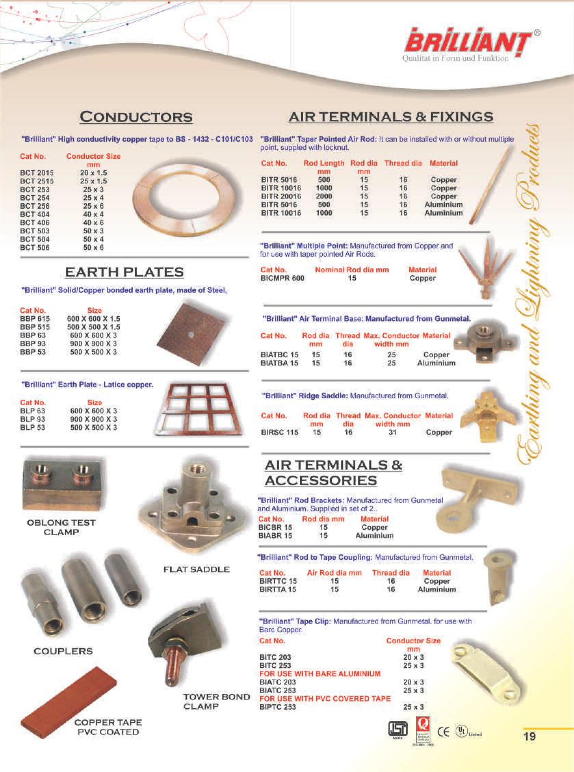 Brilliant International » Earthing Rod & Accessories