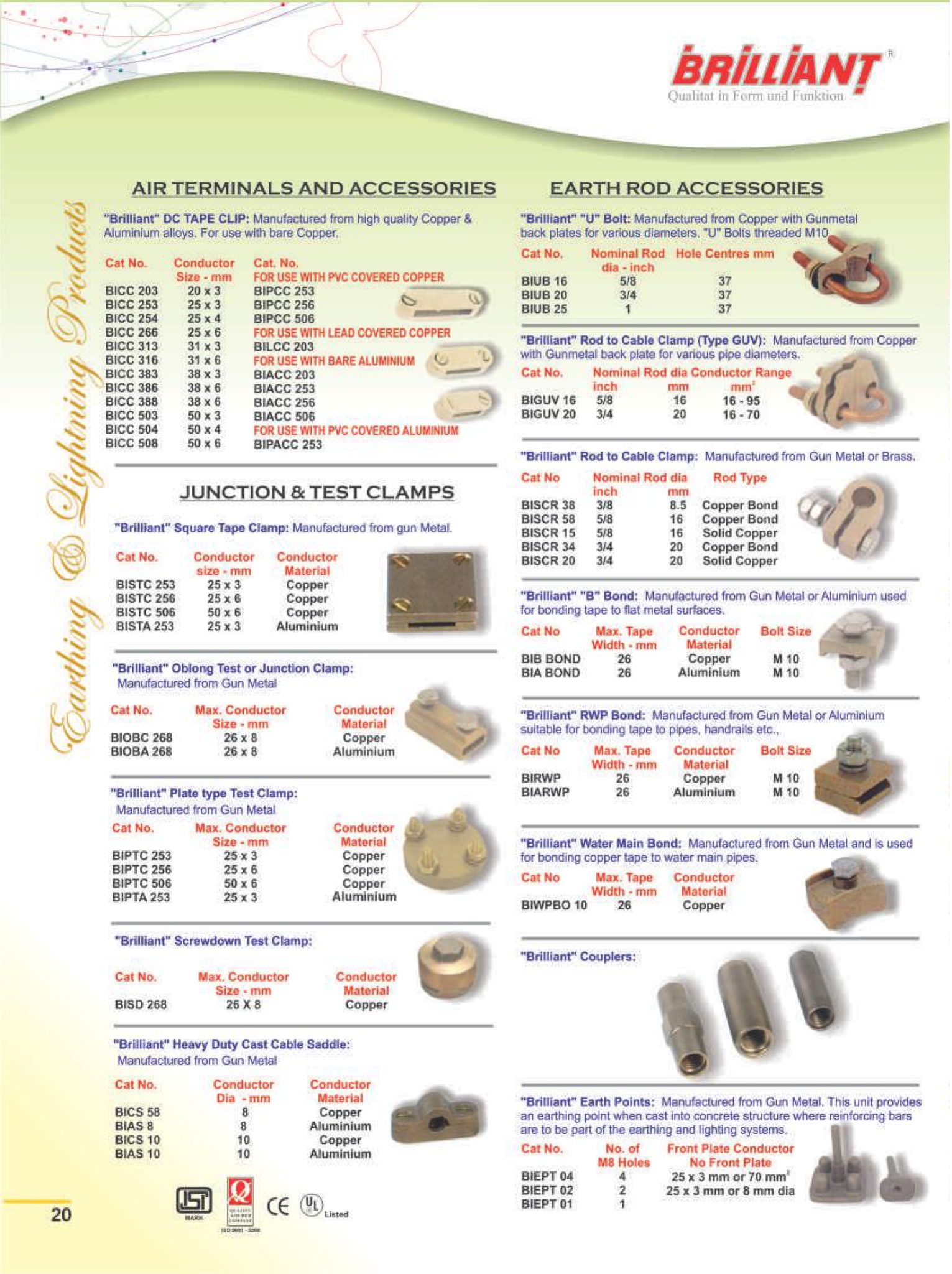 Brilliant International » Earthing Rod & Accessories