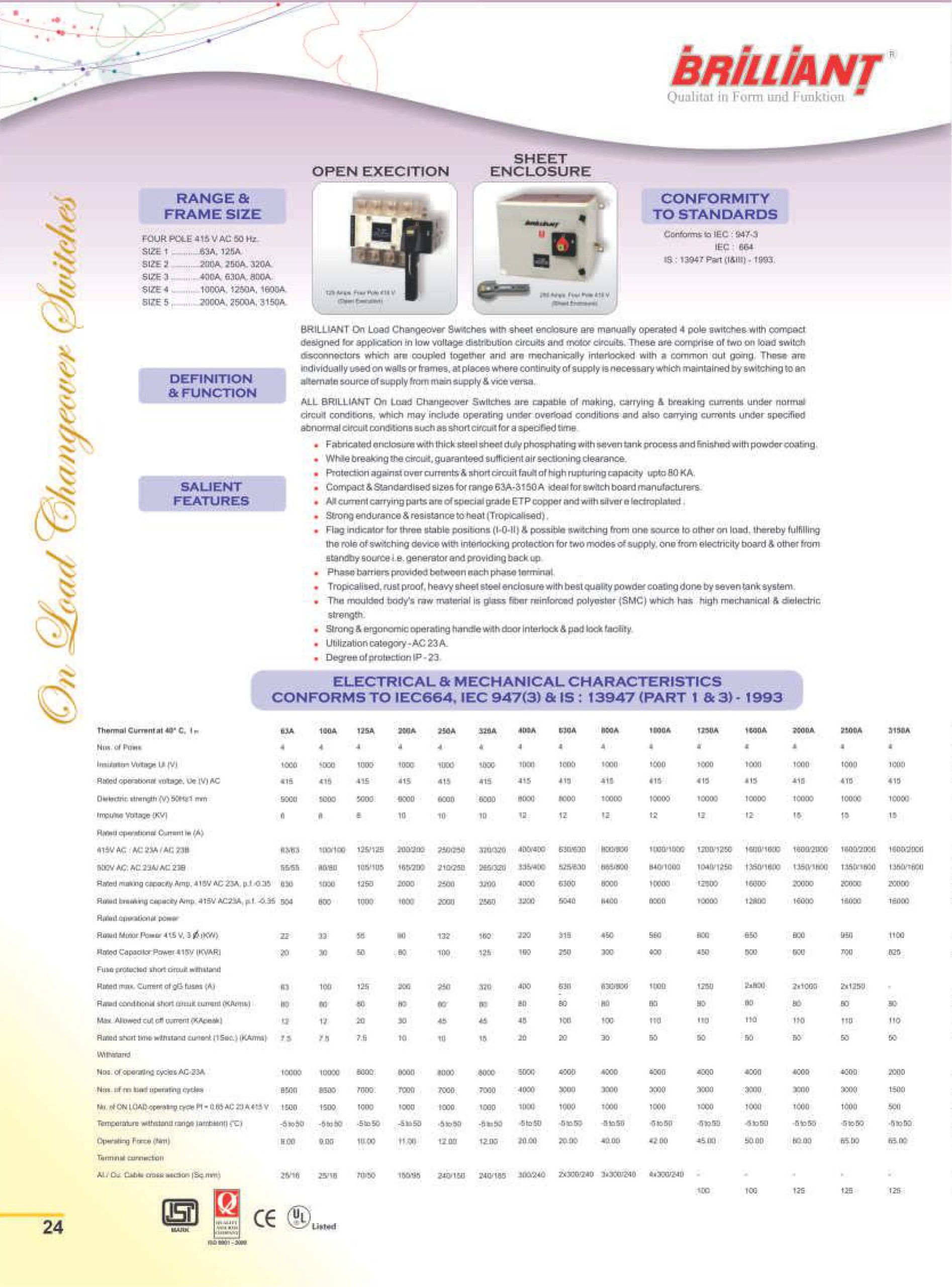 Brilliant International » DB Boxes & Switch Gears