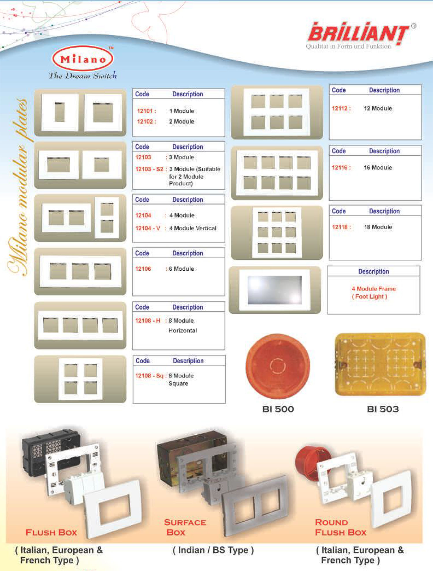 Brilliant International » SWITCHES & SOCKETS