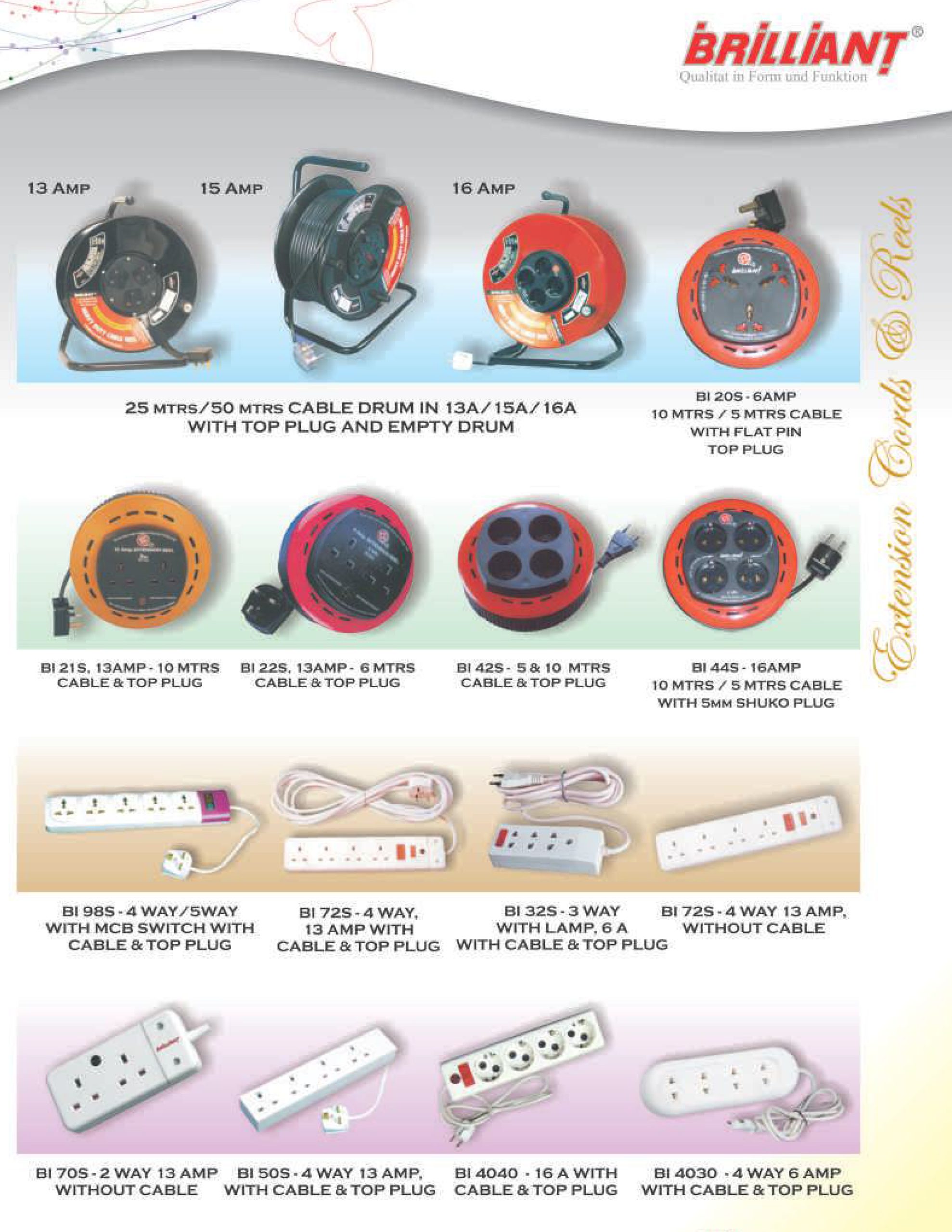 Brilliant International » Extension Cords & Sockets